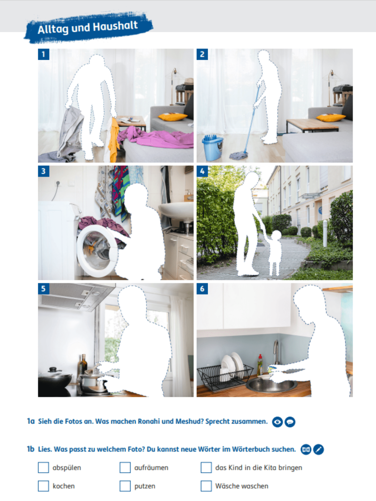 Alltag und Haushalt - Wortschatzarbeit - SchlaU:Lernen