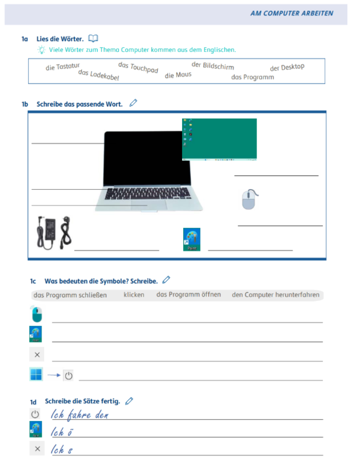 Am Computer arbeiten - SchlaU:Lernen
