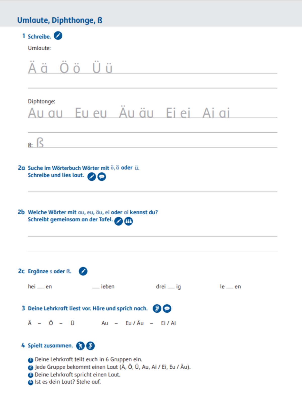 Buchstaben und Laute - „sp/st“ - SchlaU:Lernen