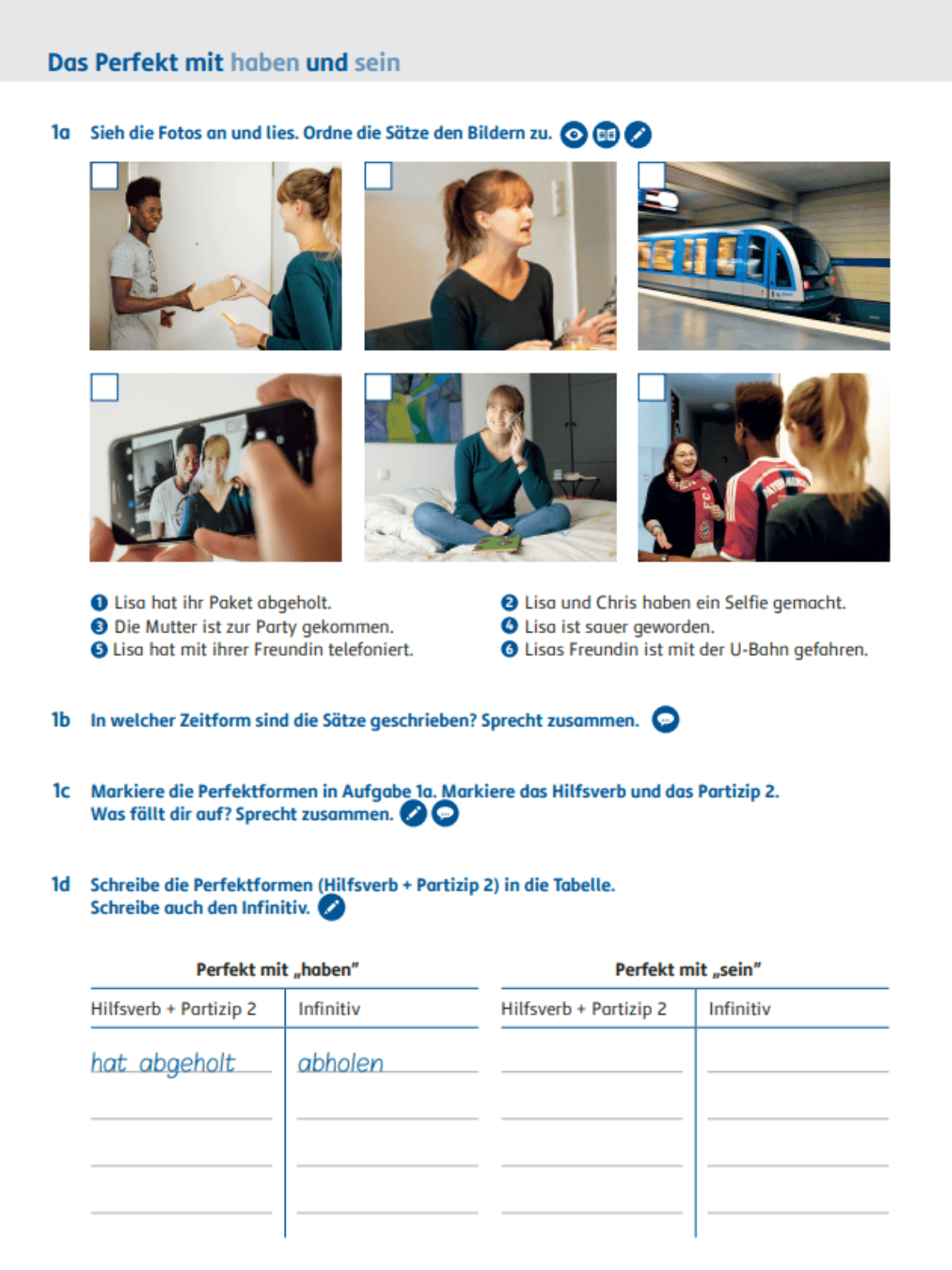 Das Perfekt - Übung - SchlaU:Lernen