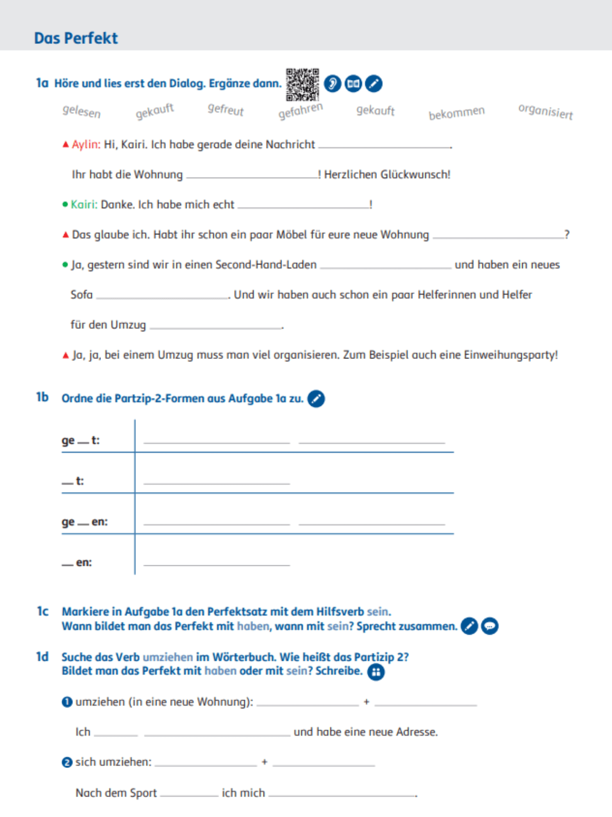 Das Perfekt - Übung - SchlaU:Lernen