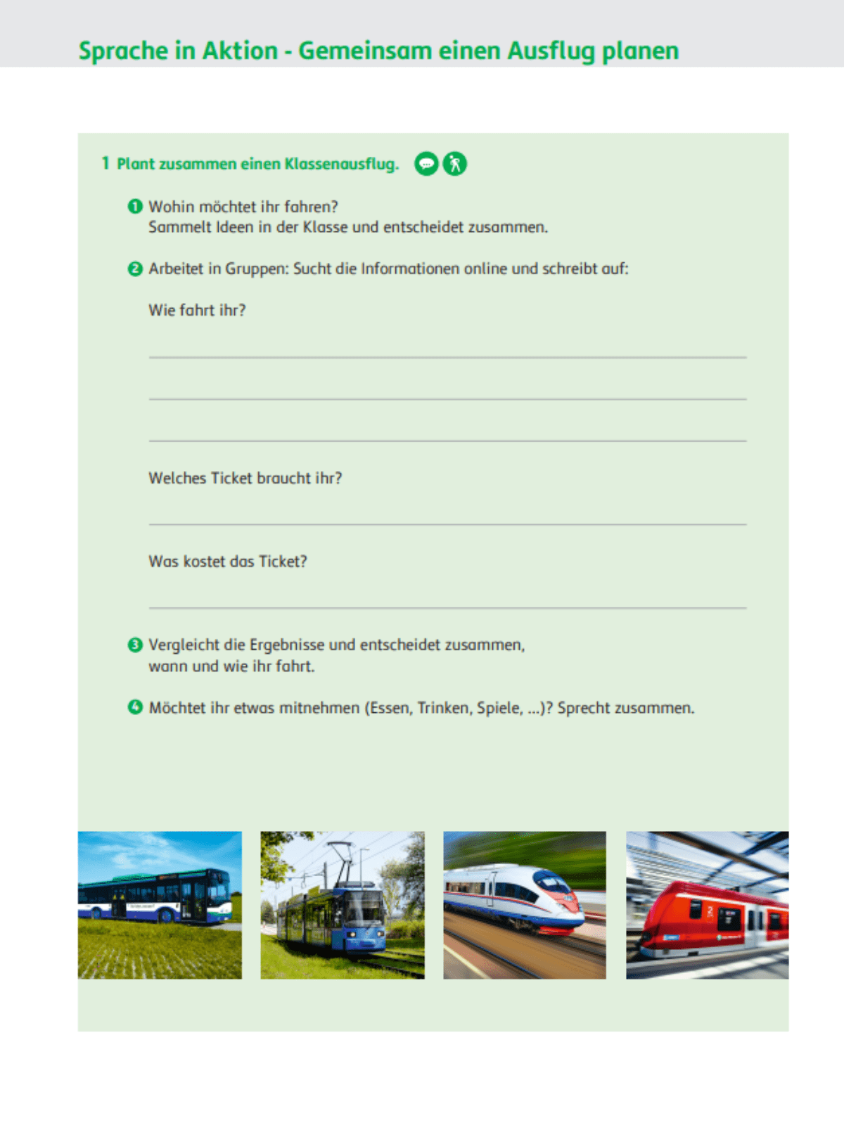 Der Busfahrplan - Fahrtzeiten bestimmen - SchlaU:Lernen