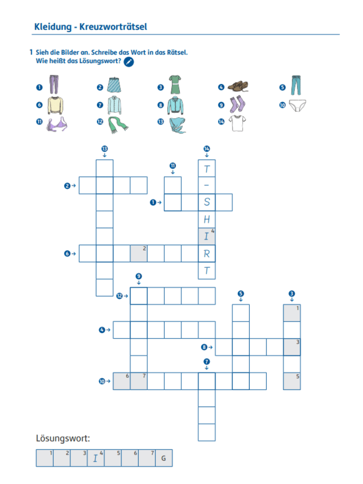 Die Kleidung - Das Verb „tragen“ - SchlaU:Lernen