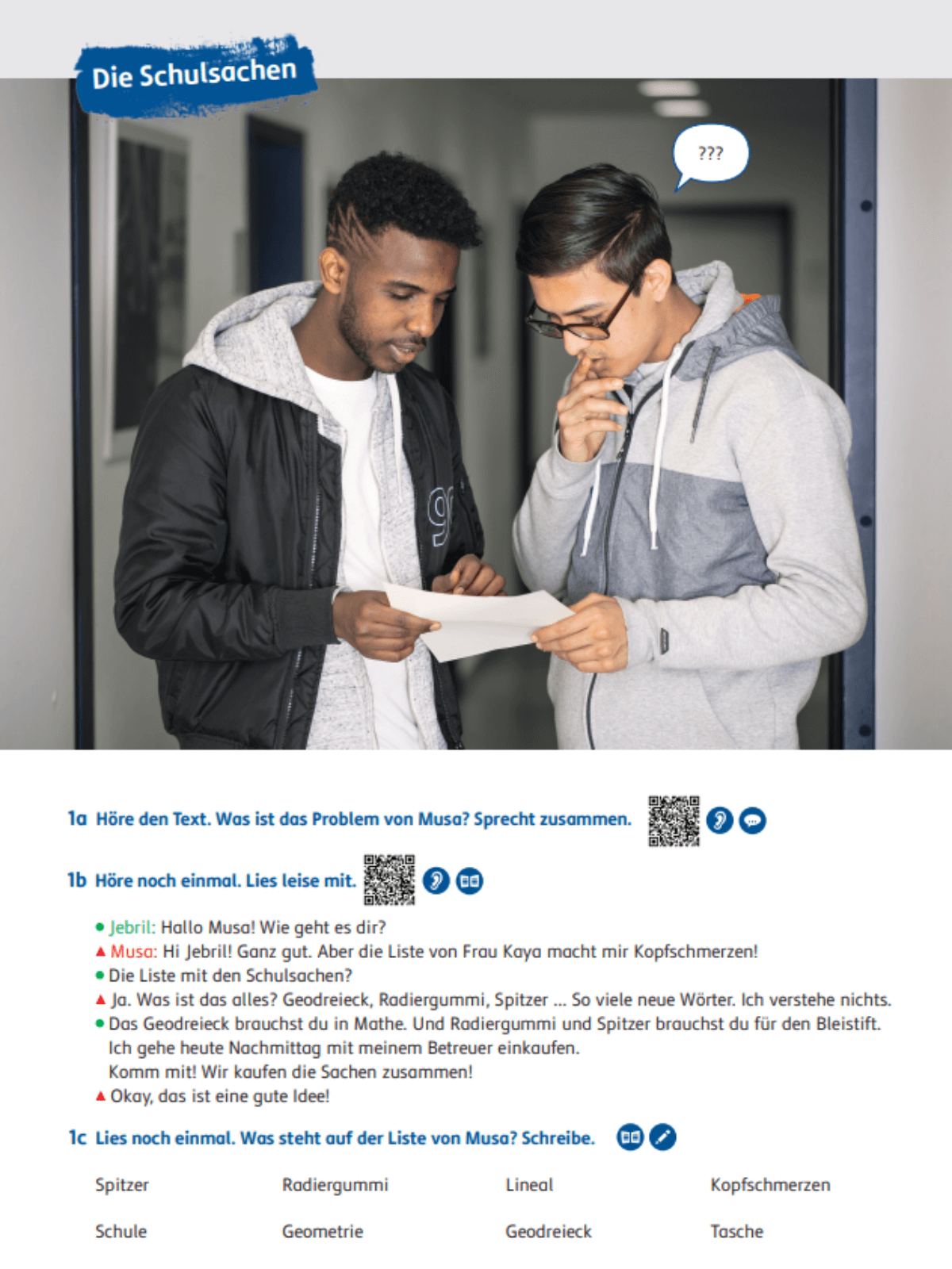 Die Schulsachen - Der bestimmte Artikel im Singular und Plural - SchlaU ...