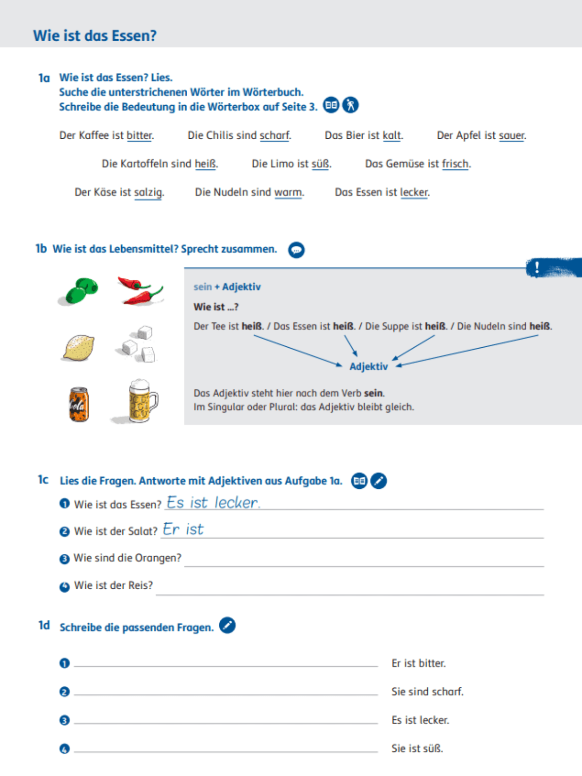 Infobox - Über Essen sprechen - SchlaU:Lernen