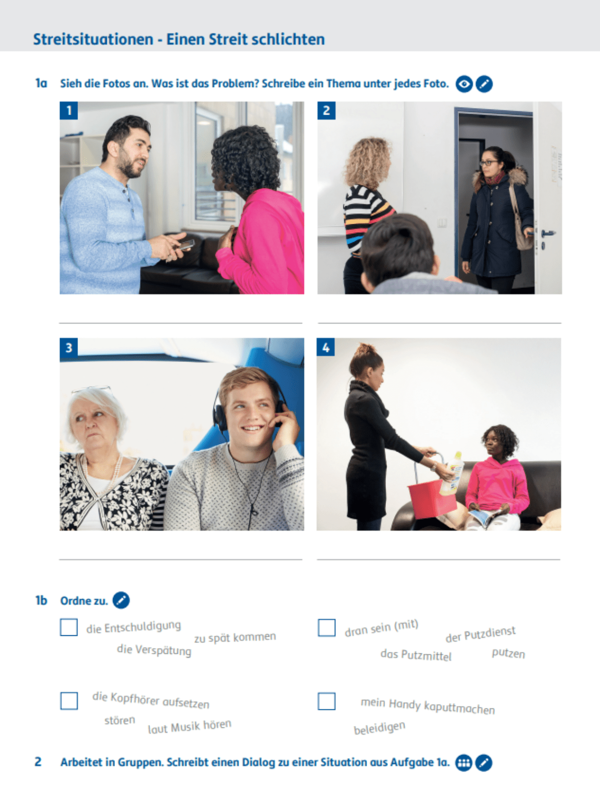 Konflikte - Einen Streit schlichten - SchlaU:Lernen