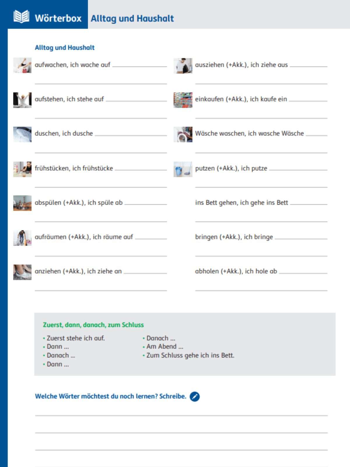 Wörterbox - Alltag und Haushalt - SchlaU:Lernen
