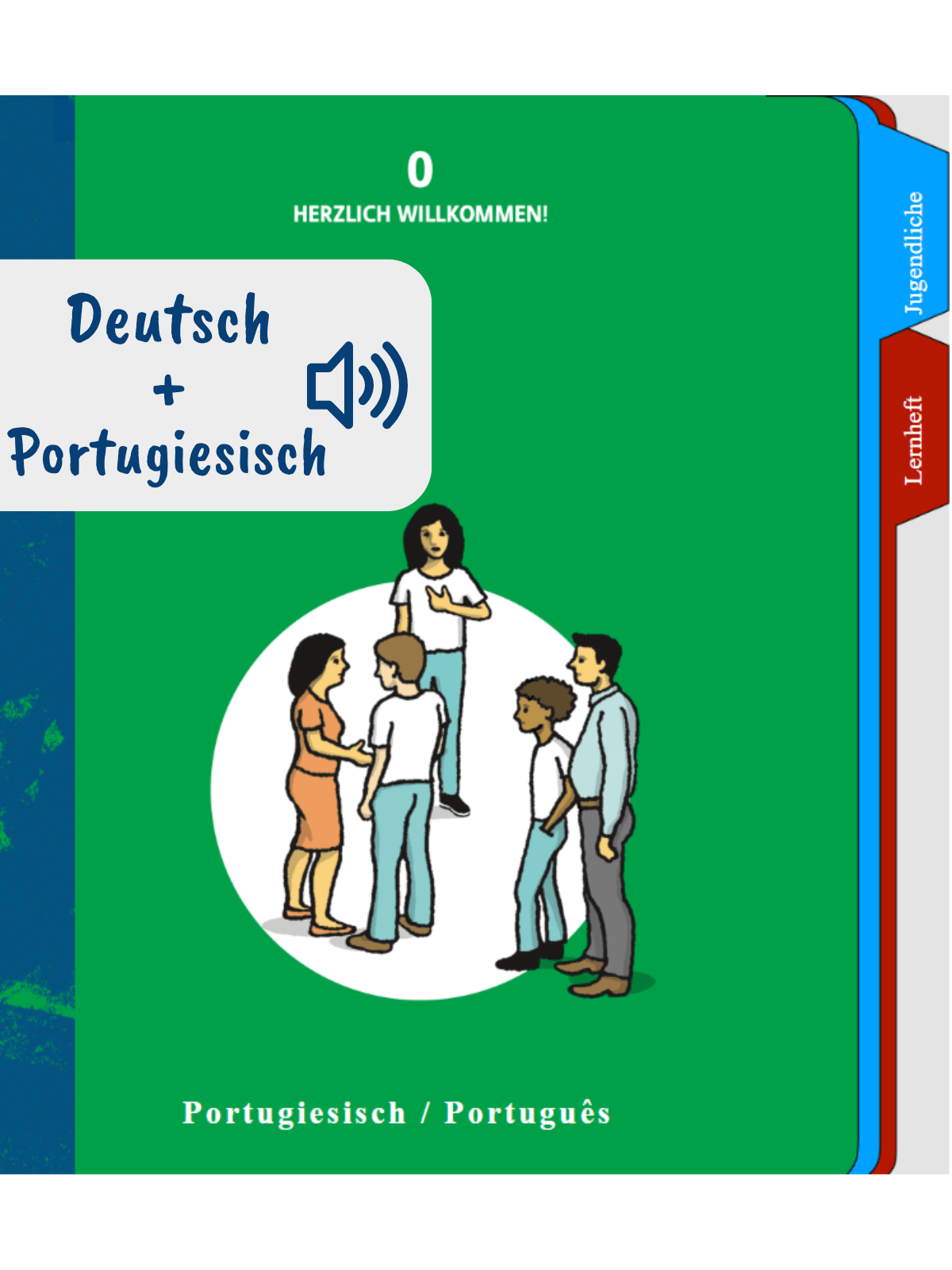 E-Book „Herzlich Willkommen“ in Deutsch + Portugiesisch - SchlaU:Lernen