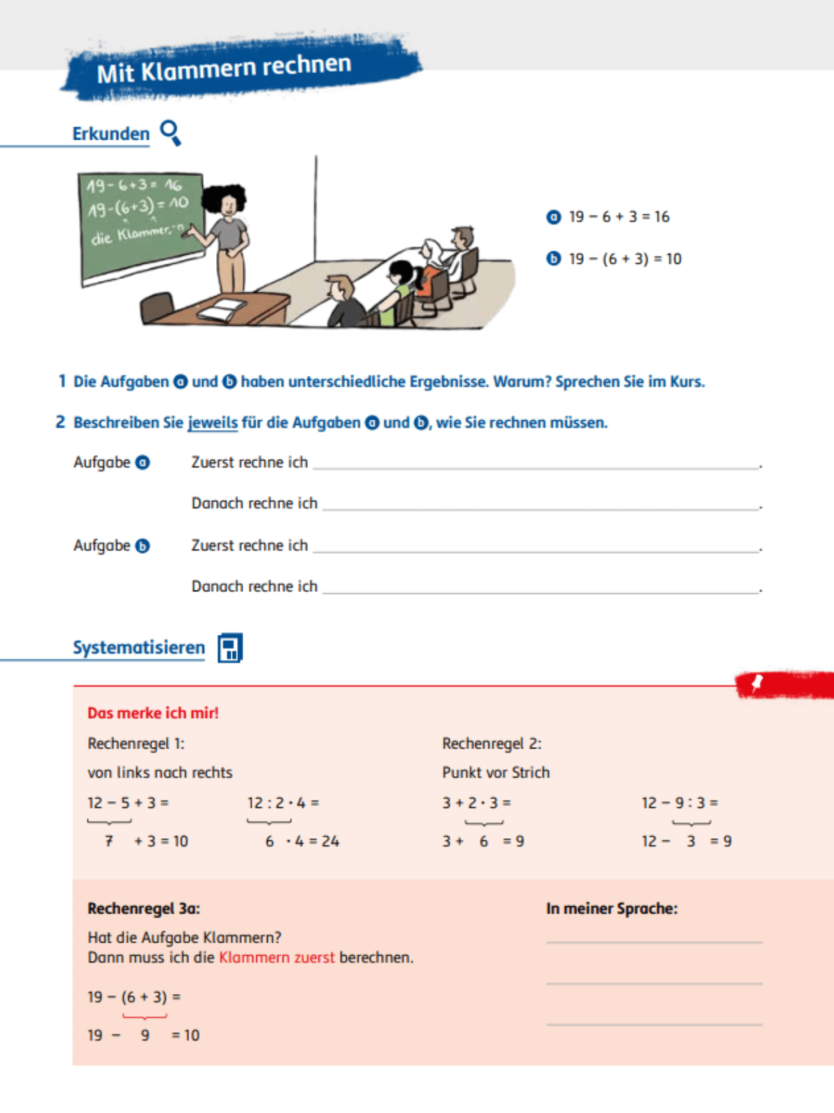 Punkt- vor Strichrechnung - SchlaU:Lernen